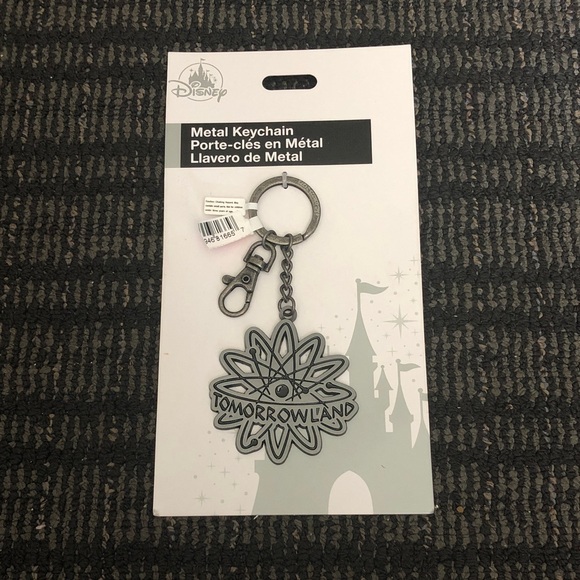 Disney | Accessories | Disney Tomorrowland Metal Keychain Gray | Poshmark